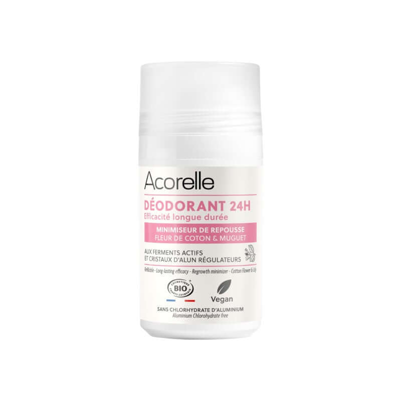 ACORELLE 24h Deodorant Hair Regrowth Minimizer - Cotton Flower & Lily ...