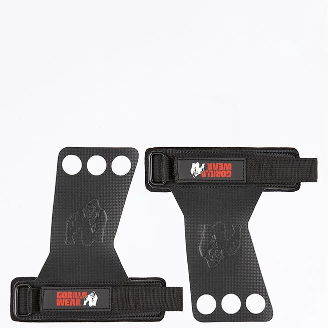 Gorilla Wear 3-Hole Carbon Lifting Grips, Black - Grep - Uncategorized ...