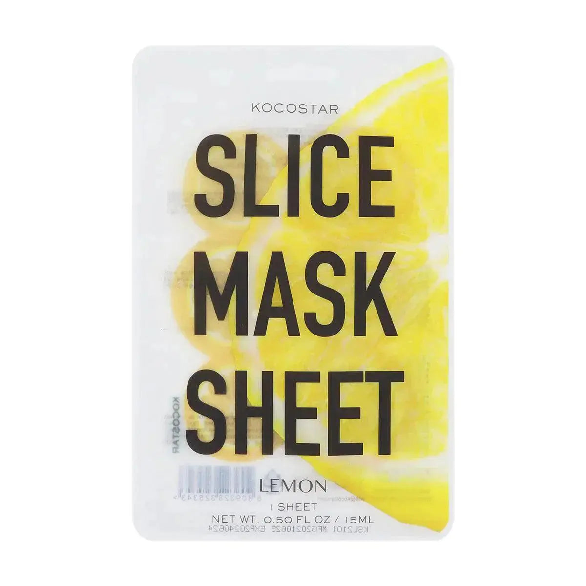 Kocostar Slice Mask Sheet Lemon - Ansiktsmaske - Skin Care Masks ...
