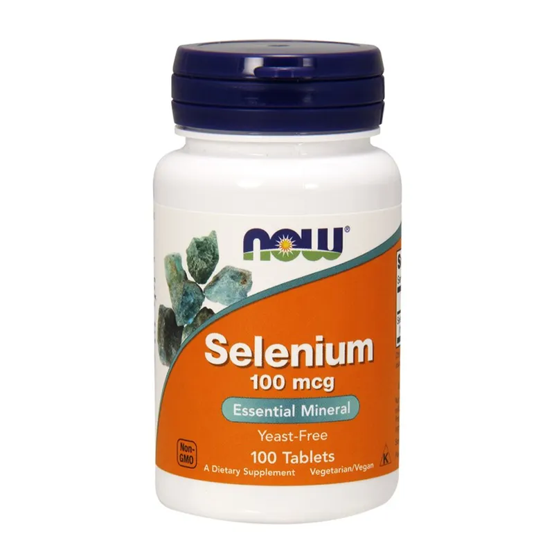 NOW SELENIUM 100 MCG 100 TABS - Mikronæringsstoffer - Minerals-NOW