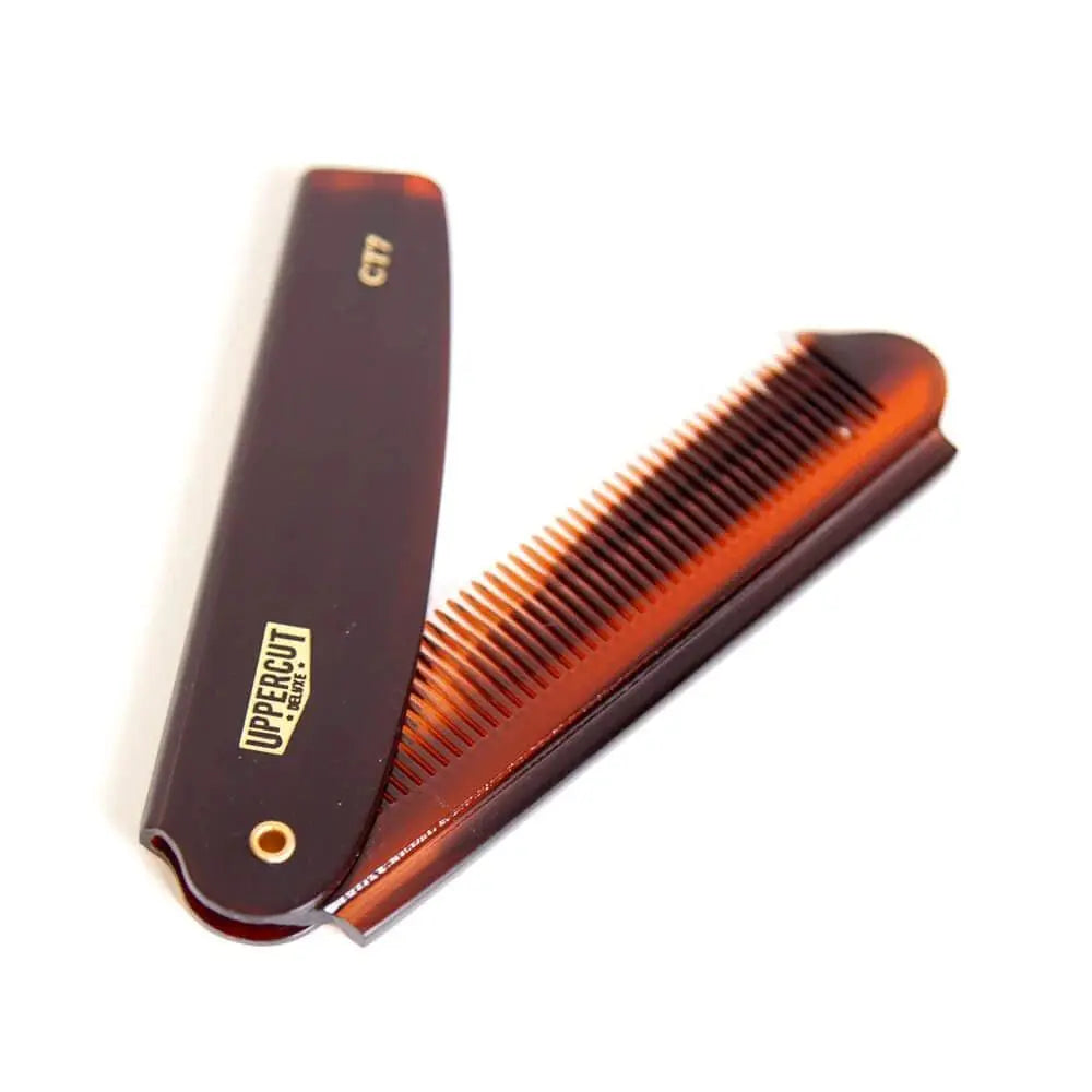 Uppercut Deluxe Flip Comb Tortoise - Skjeggkam - Hair Combs - Uppercut ...