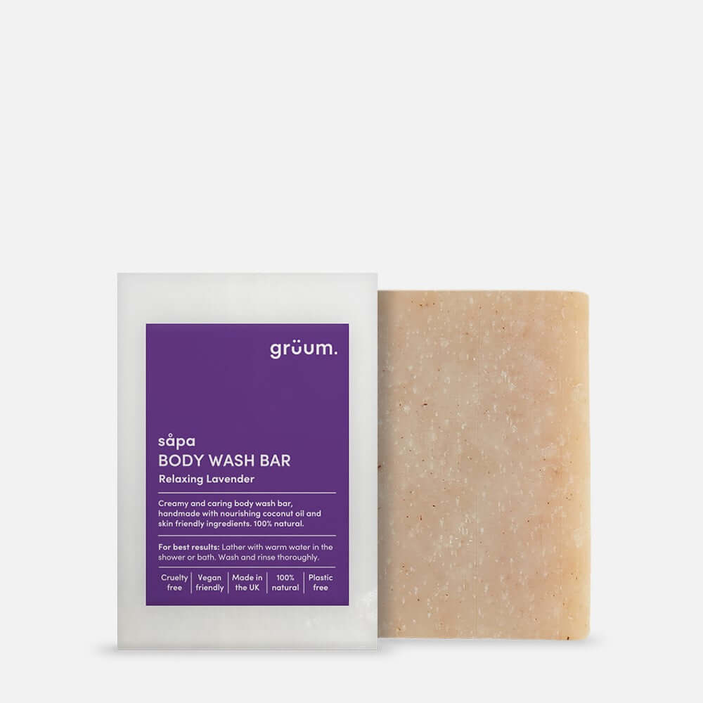 grüum såpa Zero Plastic Body Bar - Lavender - Kroppssåpe - Bar Soap - Gruum