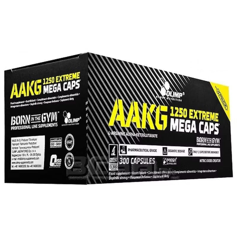 Olimp AAKG 1250 Extreme, 120 Mega caps (Copy) - Kreatin - Nutrition ...